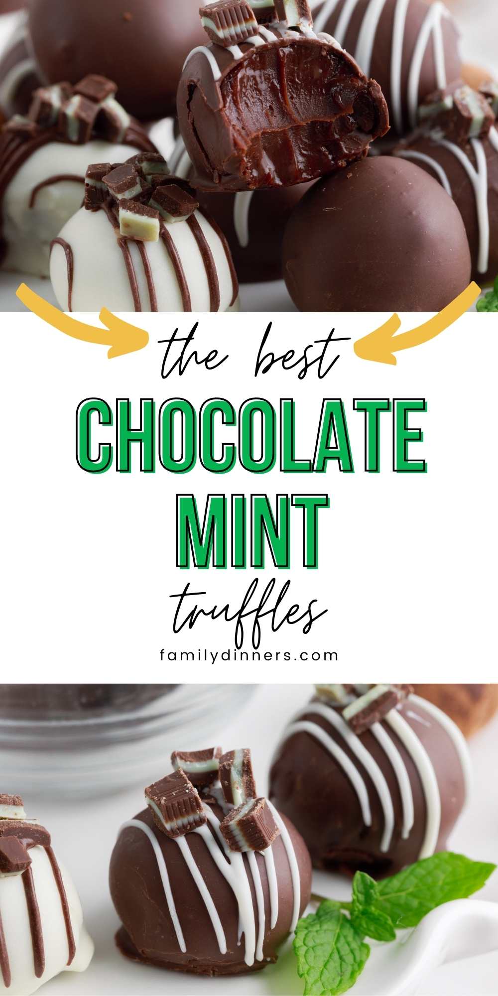 Easy Mint Chocolate Truffles - Family Dinners