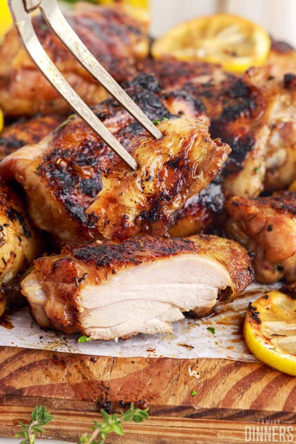 The BEST Grilled Chicken Marinade with Lemon - Family Dinners