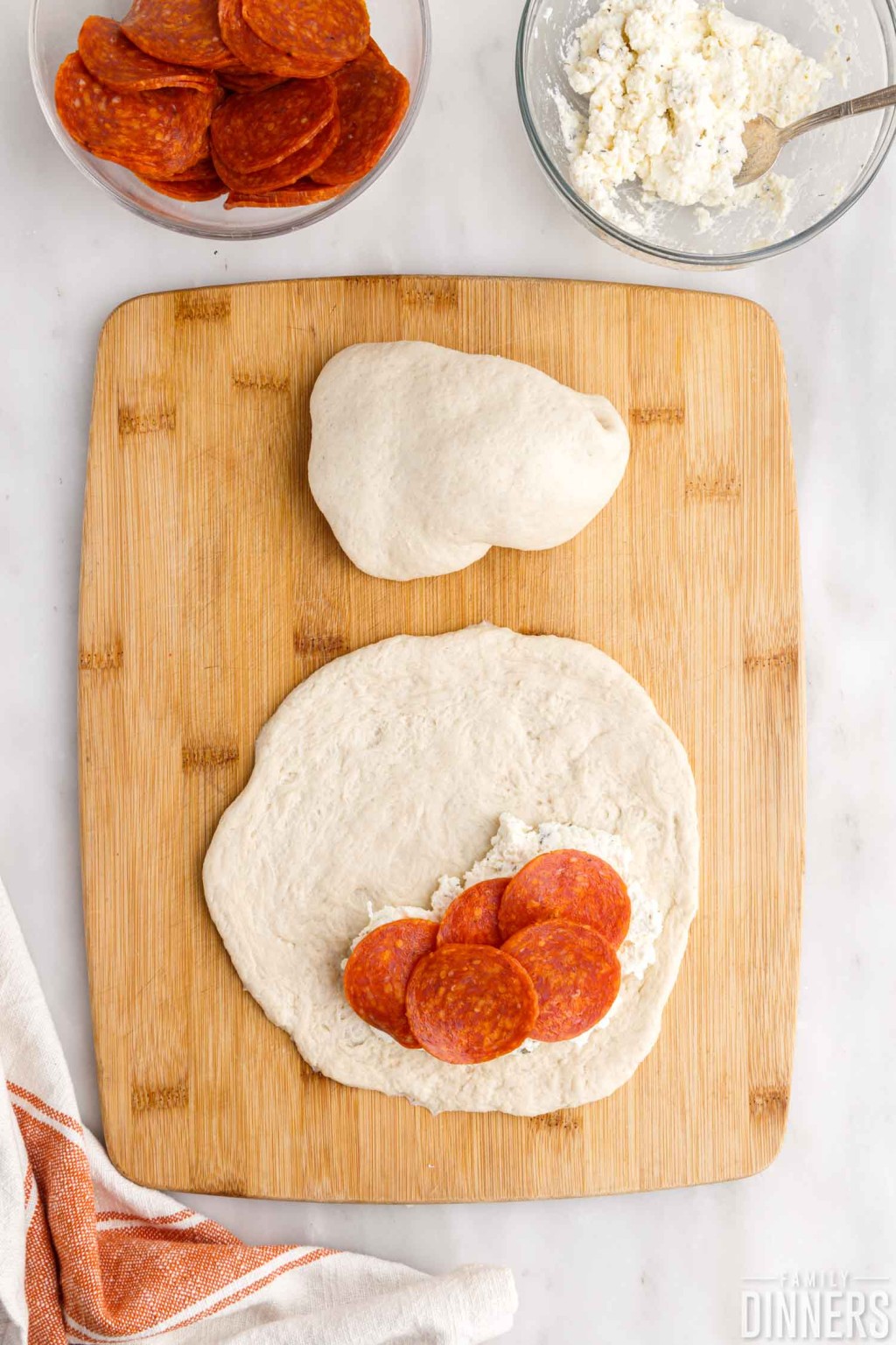 Easy Pepperoni Calzone - Family Dinners