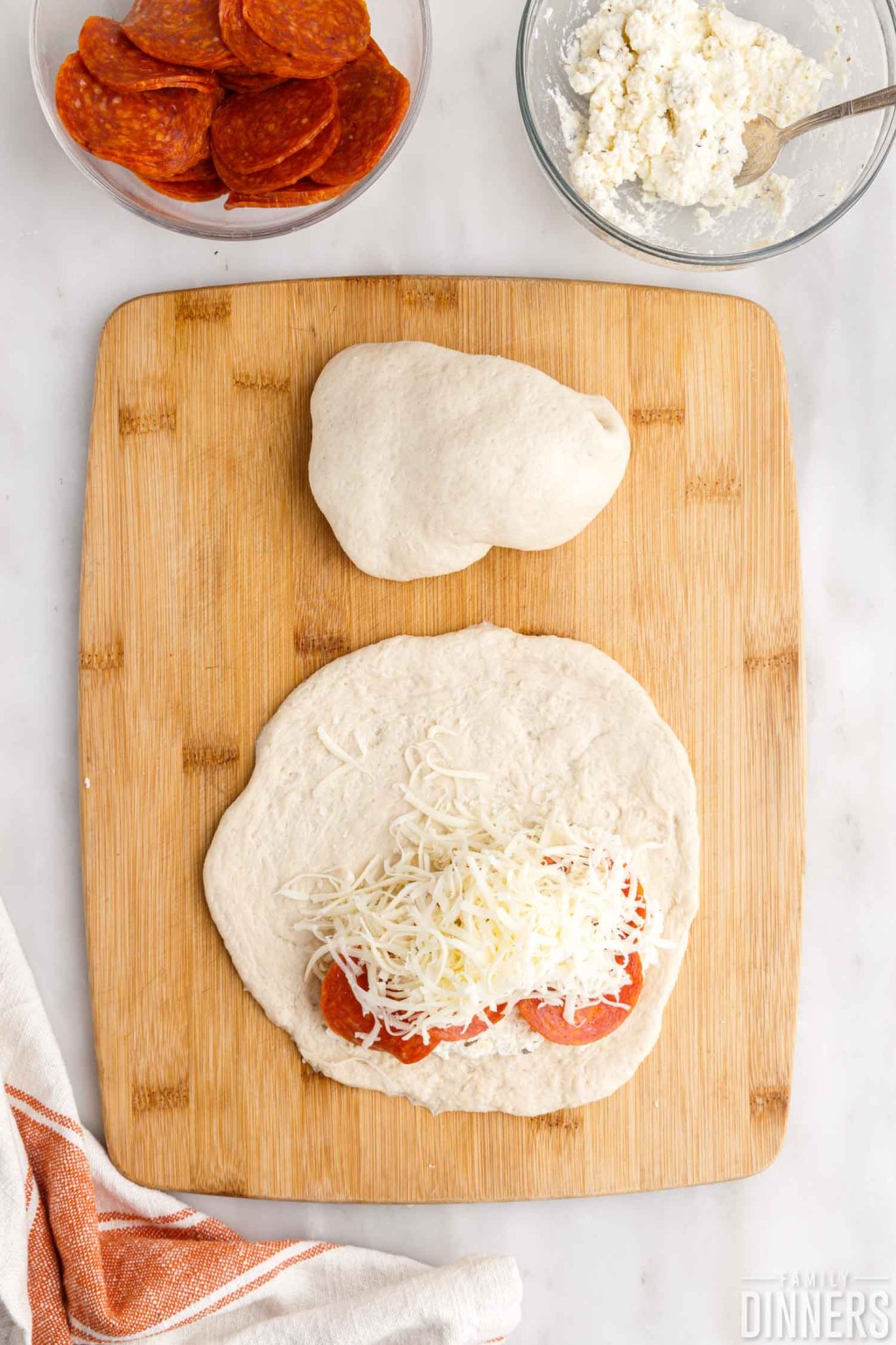 Easy Pepperoni Calzone - Family Dinners