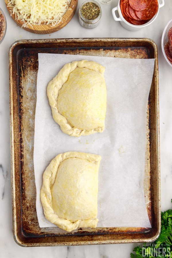 Easy Three Meat Calzones - Family Dinners