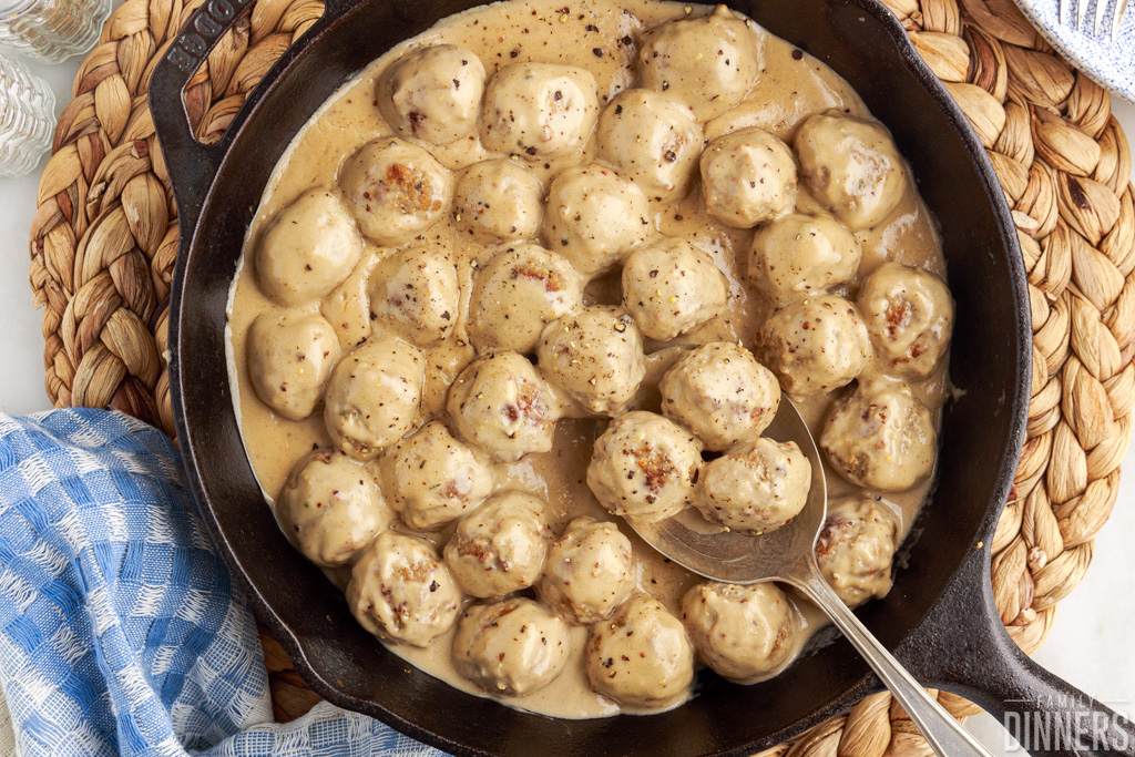 Swedish Meatballs with Frozen Meatballs - Family Dinners