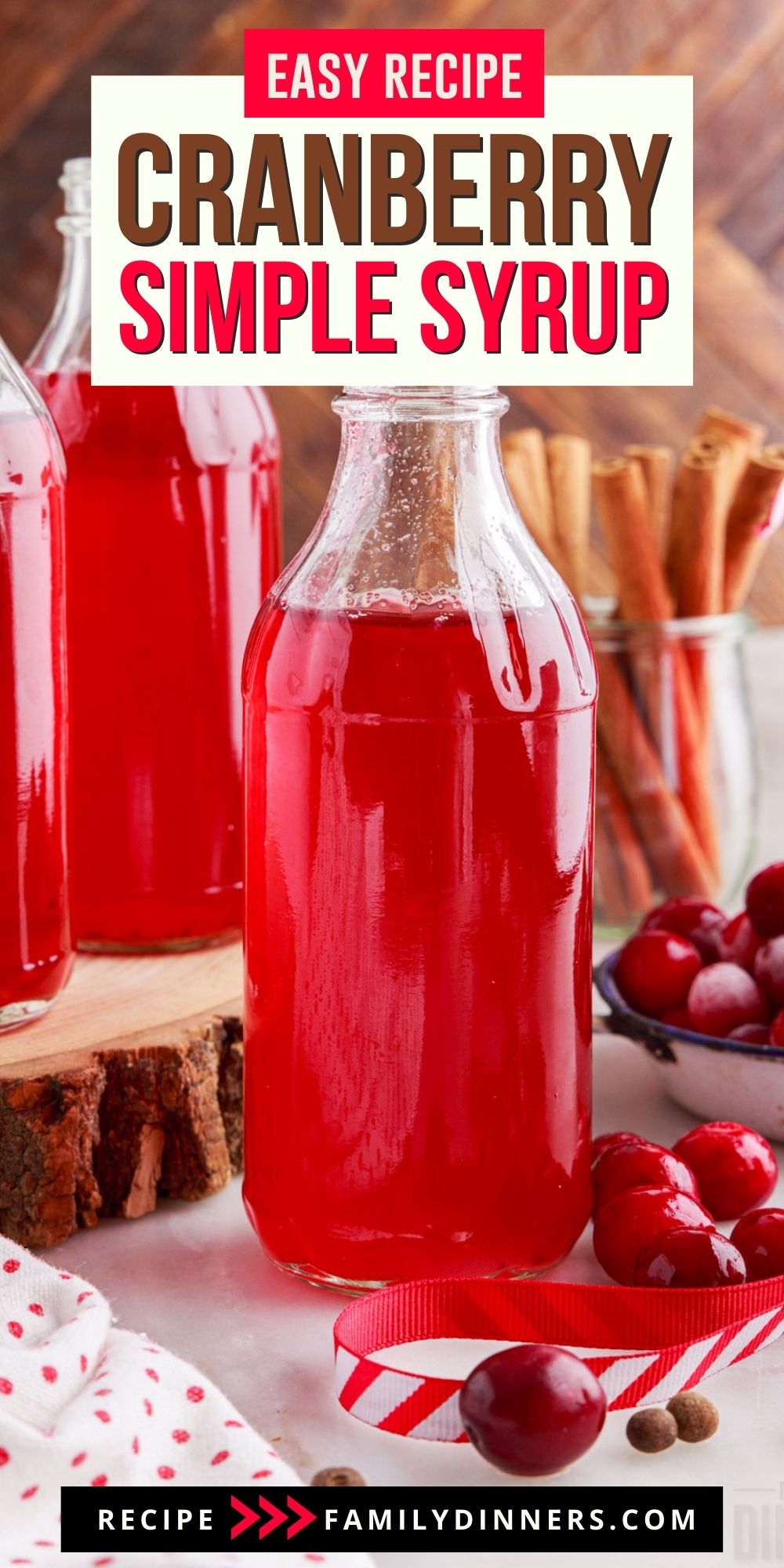 Cranberry Simple Syrup - Family Dinners