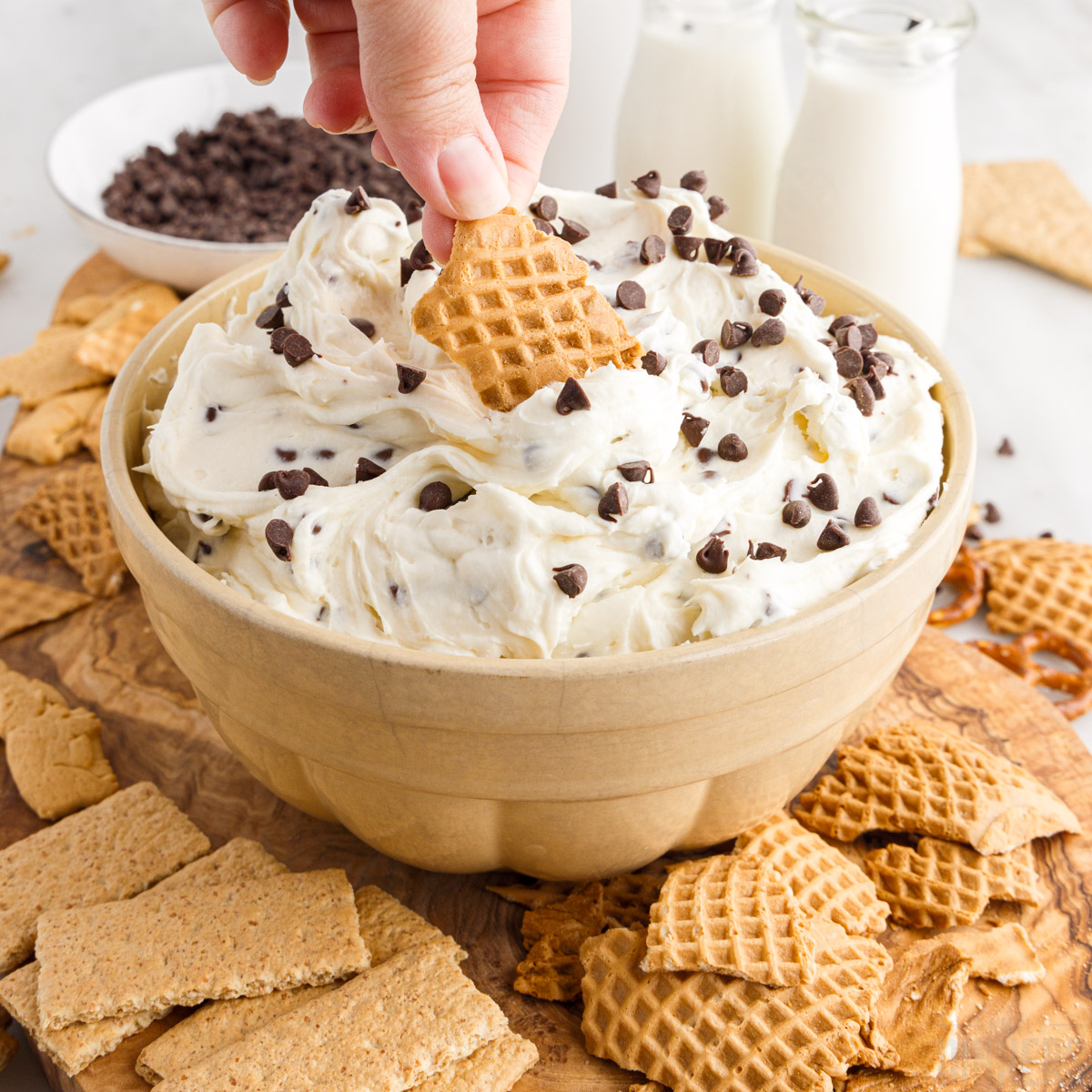 Peanut Butter Chocolate Chip Buckeye Dip - Family Dinners