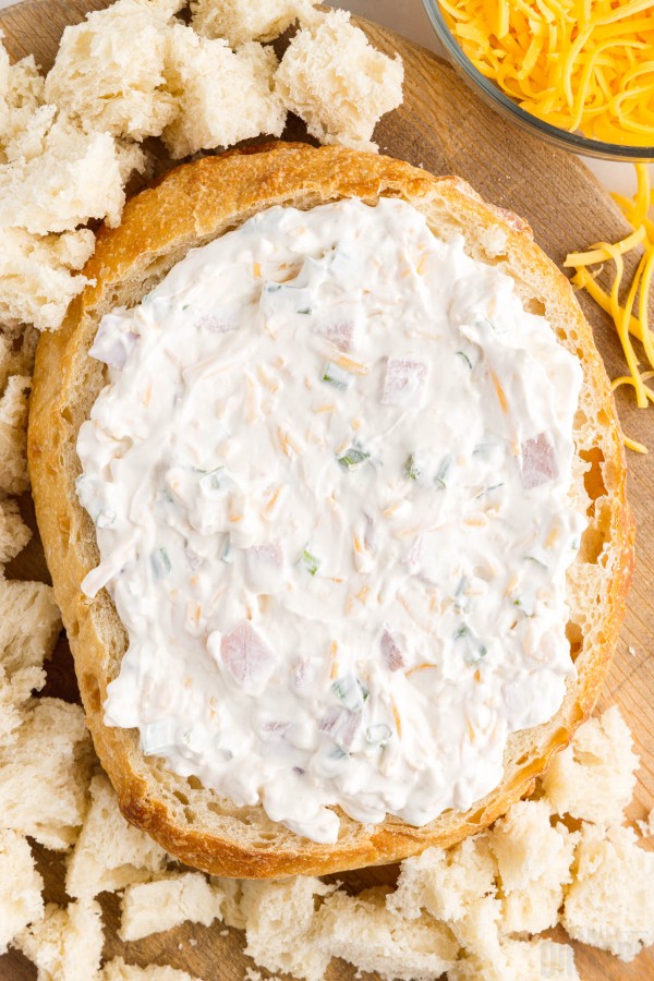 Mississippi Sin Dip Baked In A Bread Bowl
