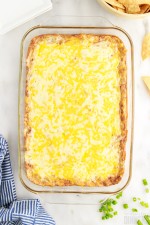 The Best Texas Trash Dip (Baked Cheesy Bean Dip)