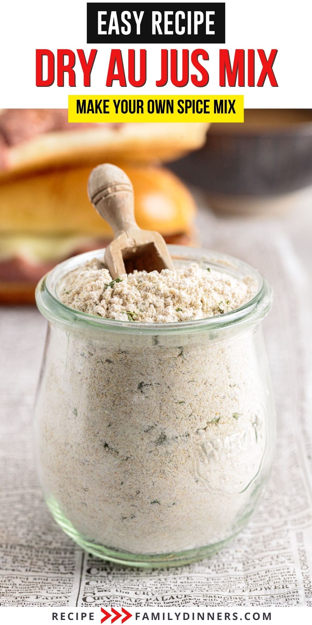 Dry Au Jus Seasoning Mix Recipe - Family Dinners