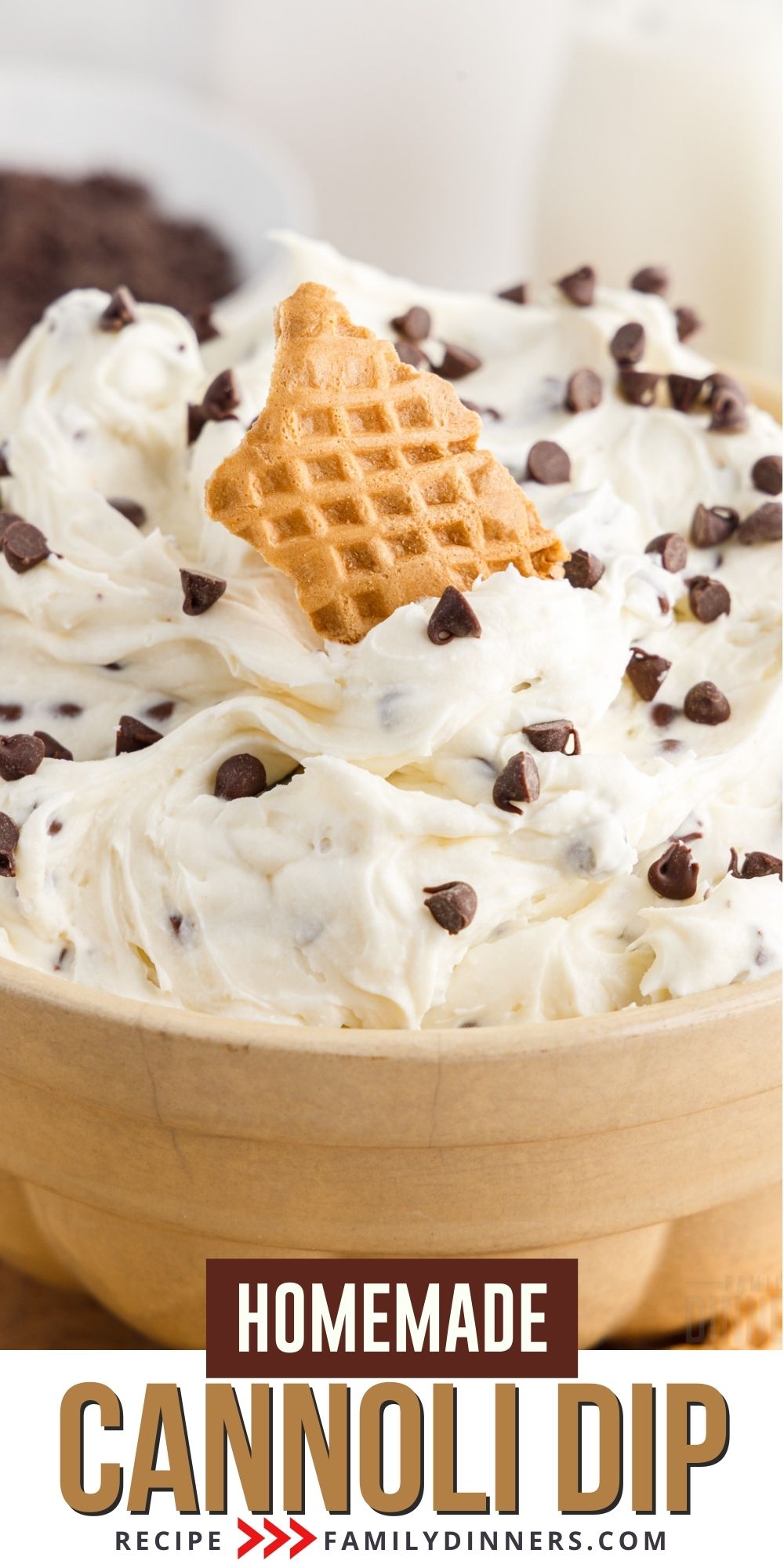 5 Ingredient Cannoli Dip Recipe With Mascarpone Cheese