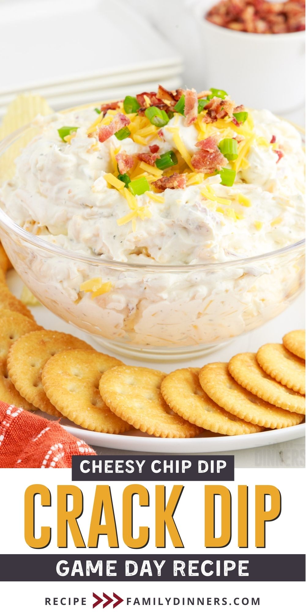 Crack Dip Recipe (Cheesy Bacon Ranch Chip Dip)